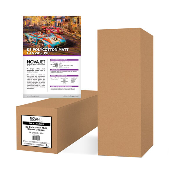 NovaJet K3 Polycotton Matt Canvas 390gsm - Affordable Canvas